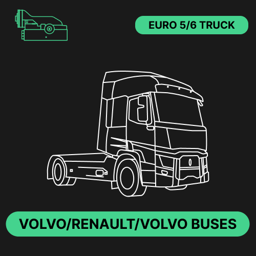 DPF SCR delete remote tuning for Renault Volvo EURO6 trucks and buses